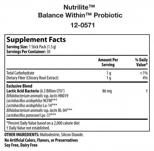 Amway Nutrilite Balance Within Probiotic in HealthCare from Amway - $49.99