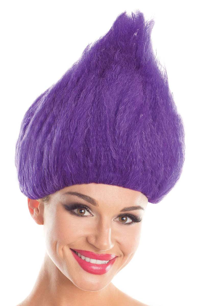 BeWicked BW099PR Troll Wig Unisex Purple in Wigs and Hair Accessories ...
