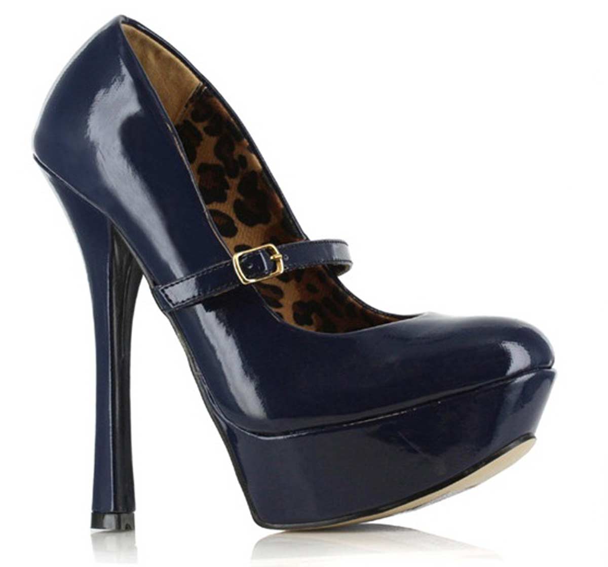 Ellie Shoes Volume 39 633-Payton - Navy in Sexy Heels & Platforms - $34.95