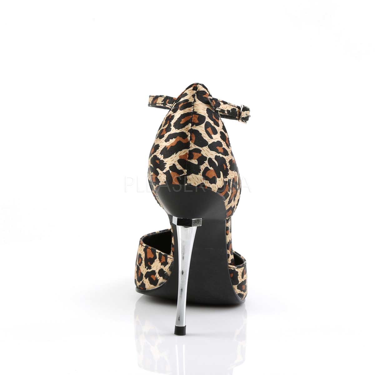 Pleaser Appeal-21 - Leopard Print Satin in Sexy Heels & Platforms - $39.59