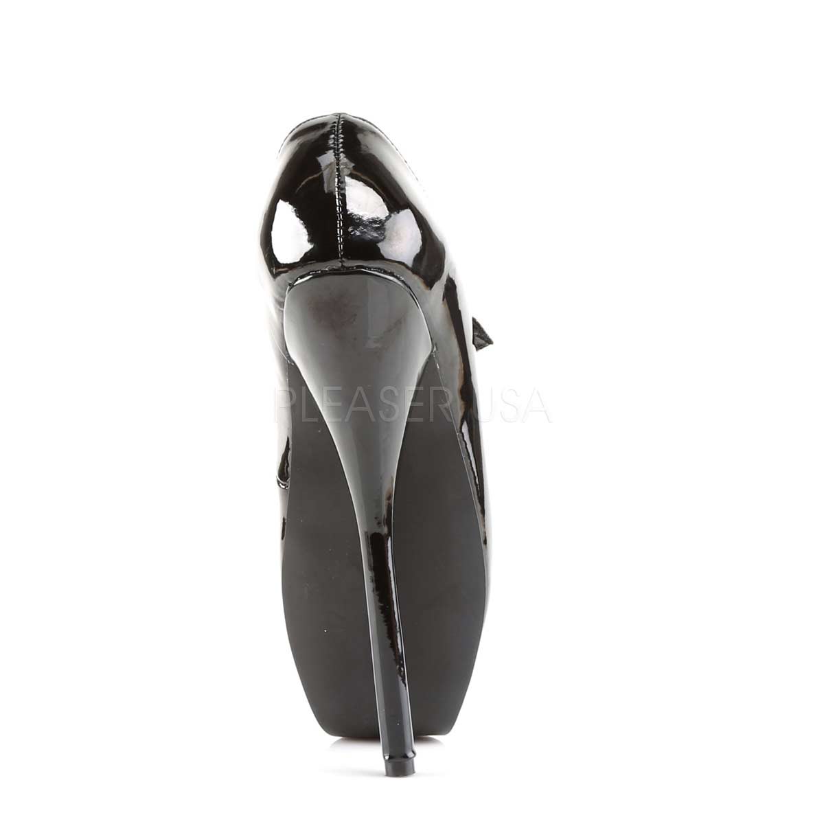 Pleaser Devious Ballet-08 - Black Patent in Sexy Heels & Platforms - $54.55