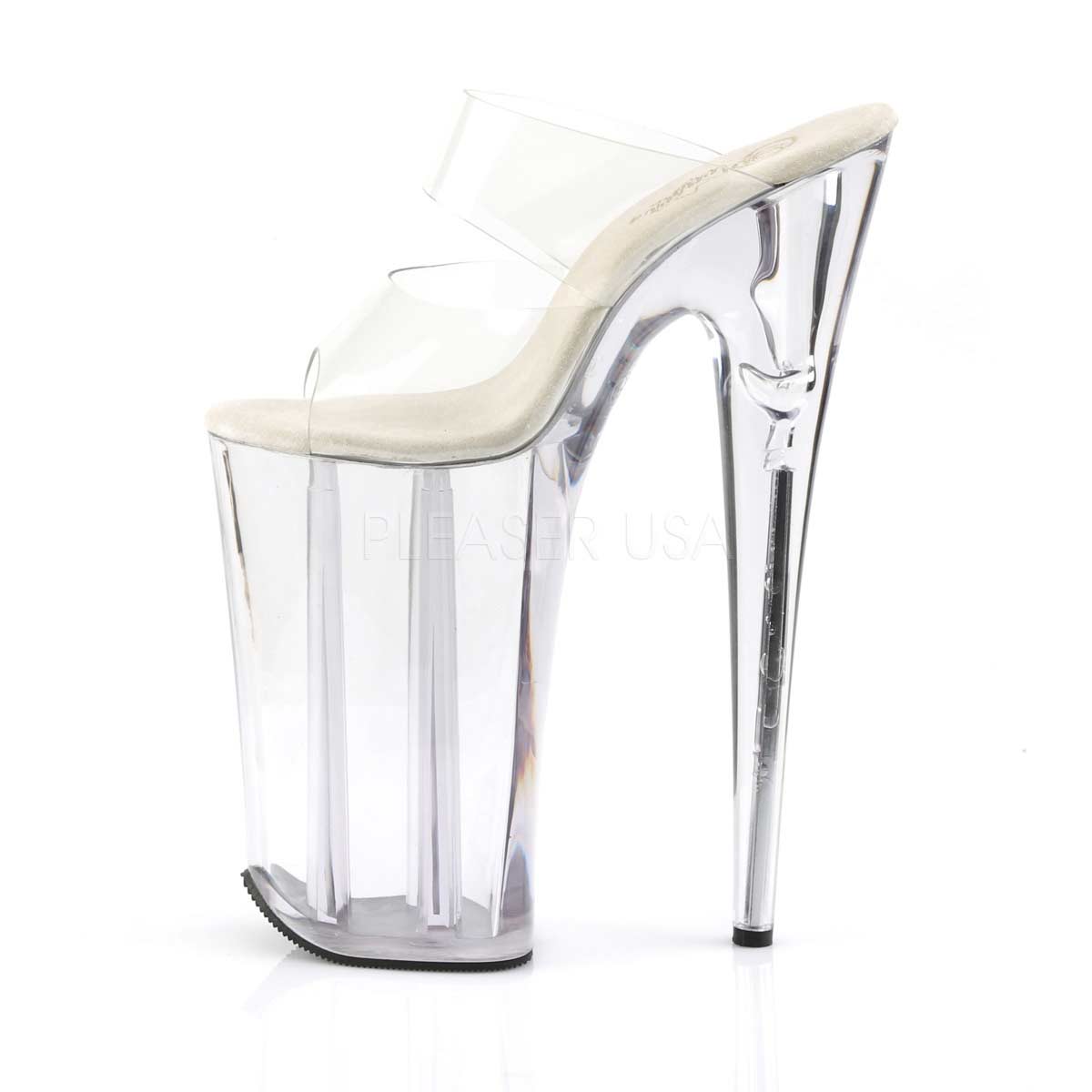 Pleaser Beyond-002 - Clear/Clear in Sexy Heels & Platforms - $52.19