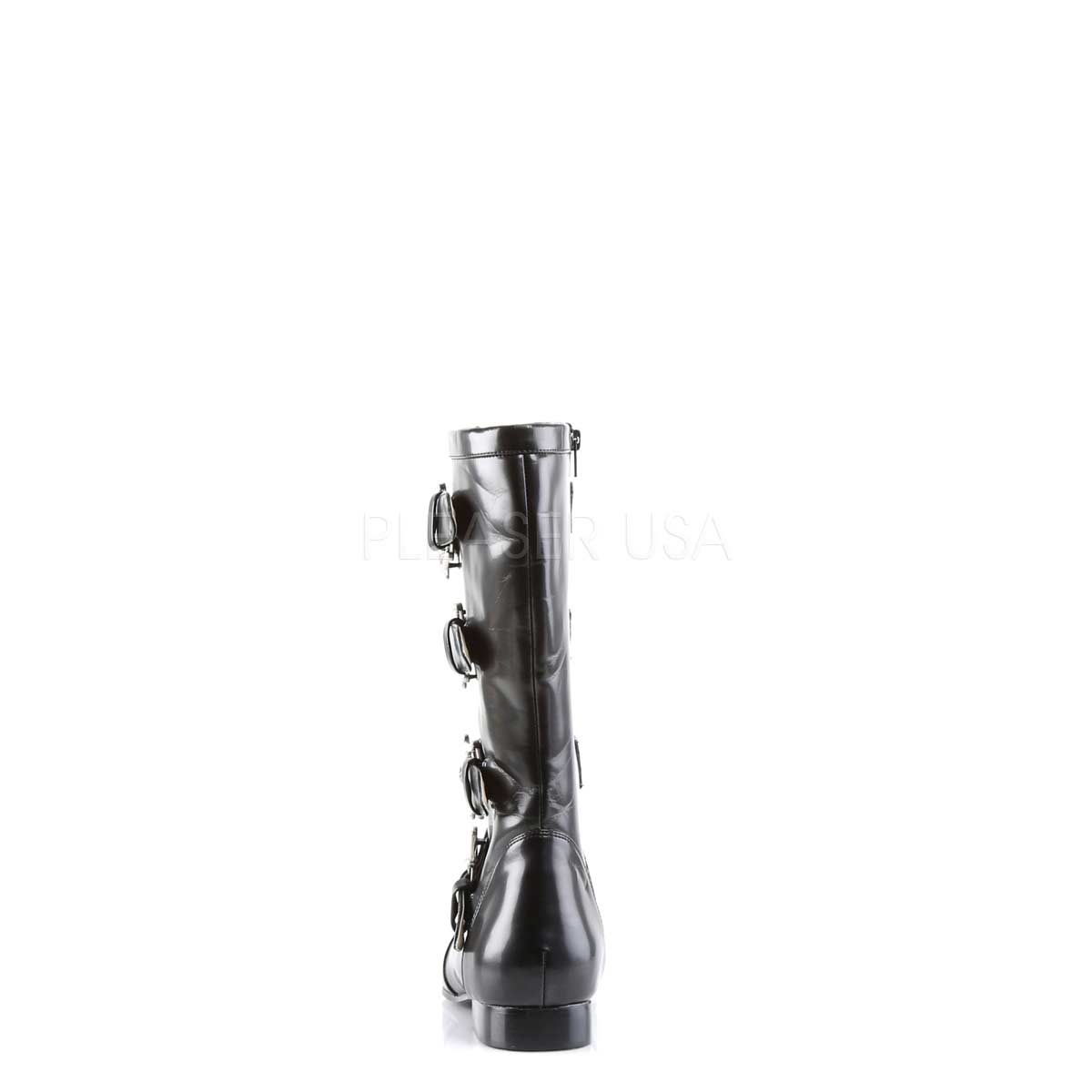 Pleaser Demonia Brogue-107 - Black Nappa Pu in Sexy Boots - $89.95