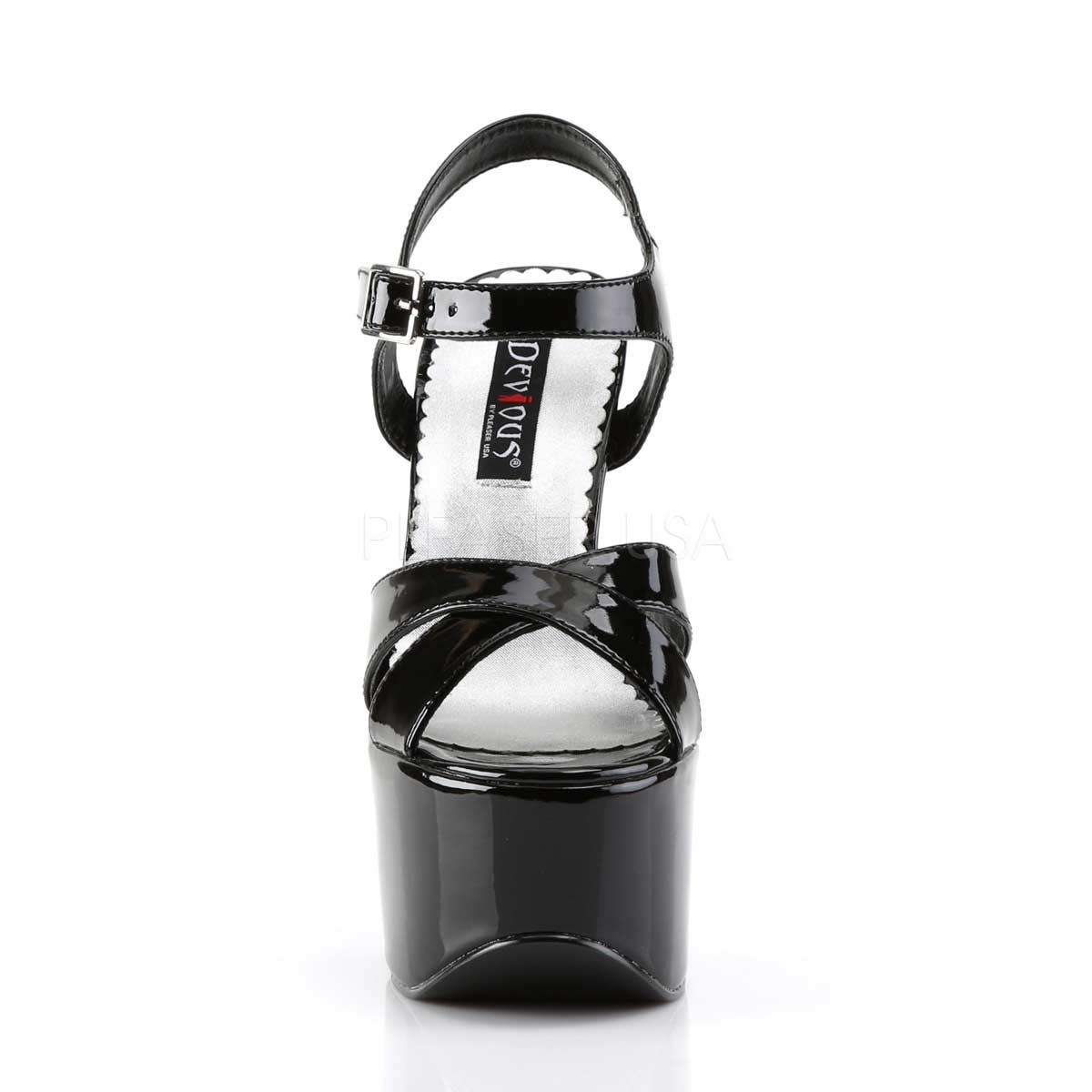 Pleaser Devious Candy-40 - Black Patent in Sexy Heels & Platforms - $48.95