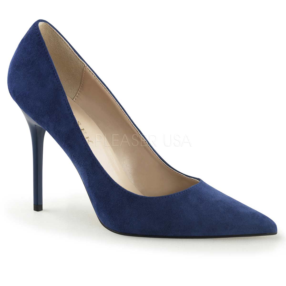 Pleaser Classique-20 - Denim Suede in Sexy Heels & Platforms - $41.35