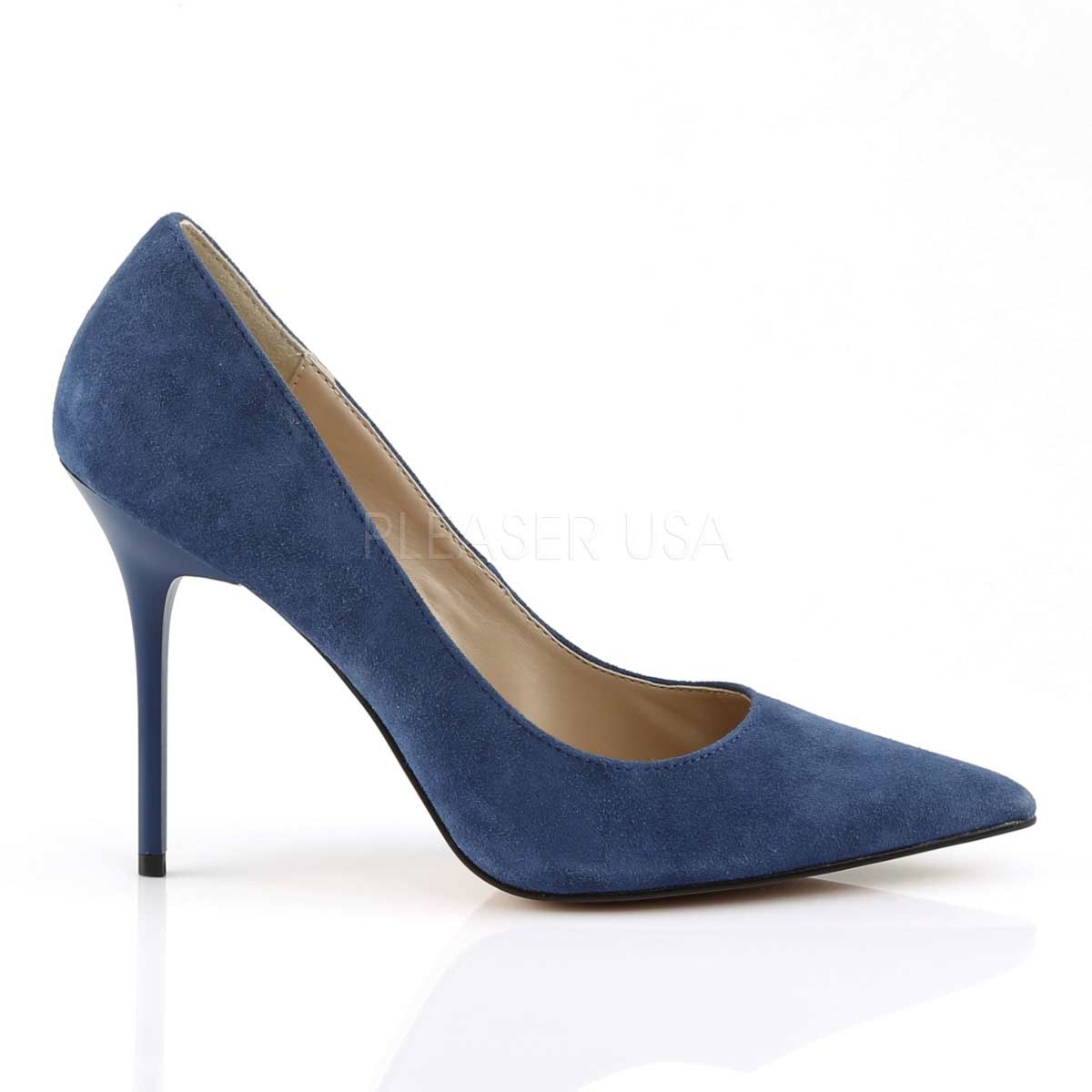 Pleaser Classique-20 - Denim Suede in Sexy Heels & Platforms - $41.35