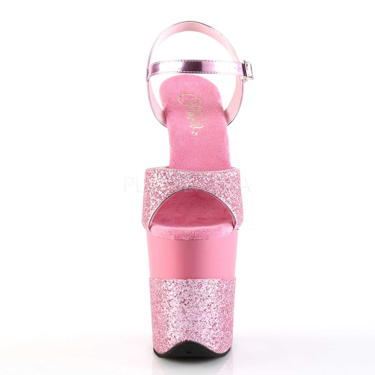 Pleaser Flamingo-809-2G - Pink Glitter in Sexy Heels & Platforms - $56.27