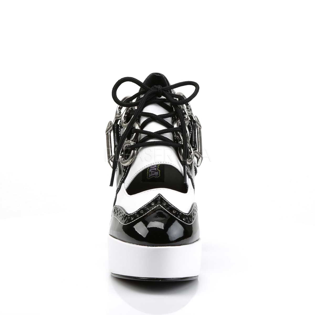 Pleaser Funtasma Gangster-15 - Black-White Patent in Sexy Heels ...