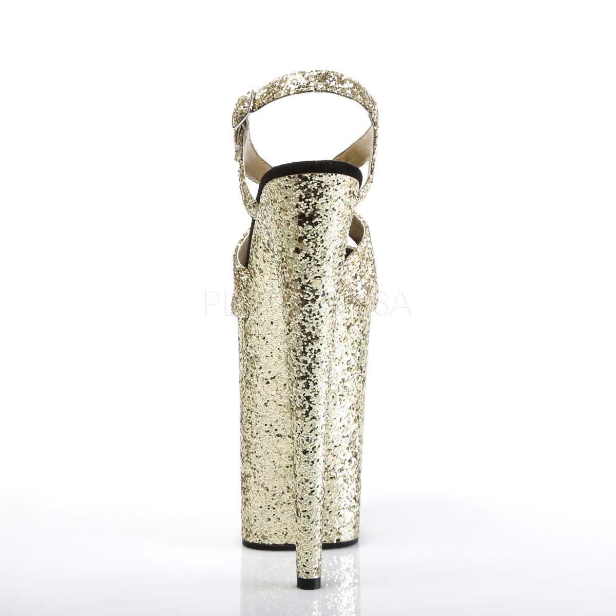 Pleaser Infinity-930LG - Gold Glitter in Sexy Heels & Platforms - $60.71