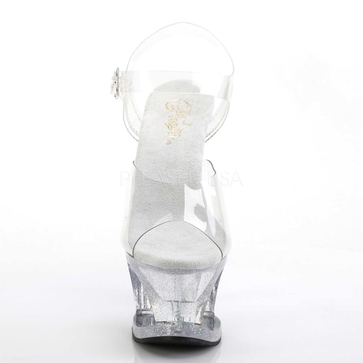 Pleaser Moon-708MG - Clear in Sexy Heels & Platforms - $49.27